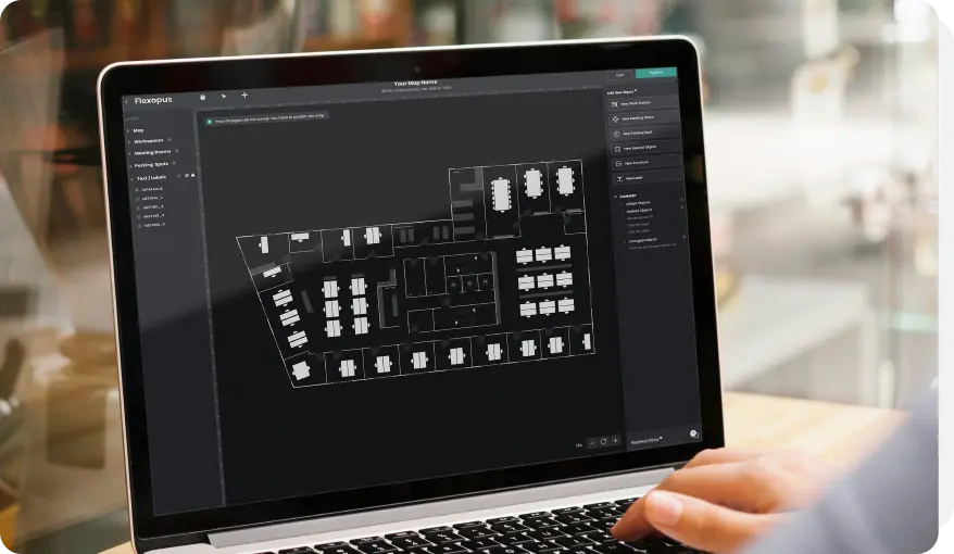 Desk Sharing Software für hybride Teams | Flexopus